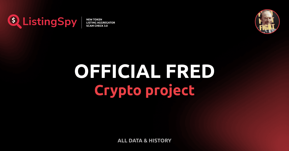 OFFICIAL FRED crypto project: FRED token listings, events, analysis ...