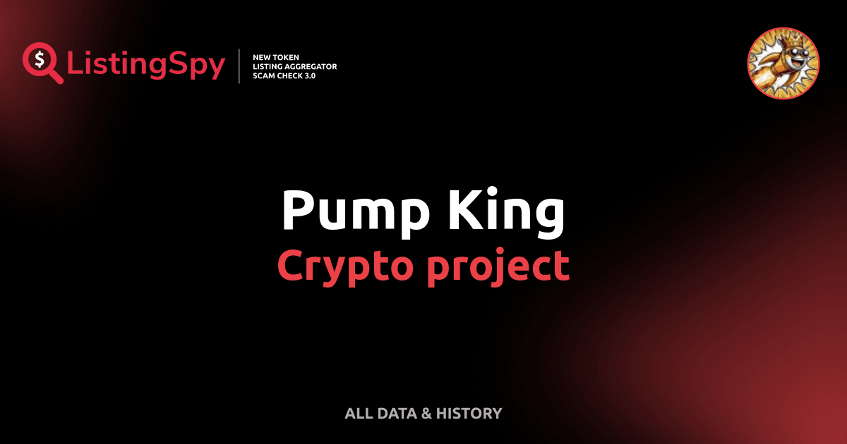 Pump King crypto project: PUMPKING token listings, events, analysis | ListingSpy