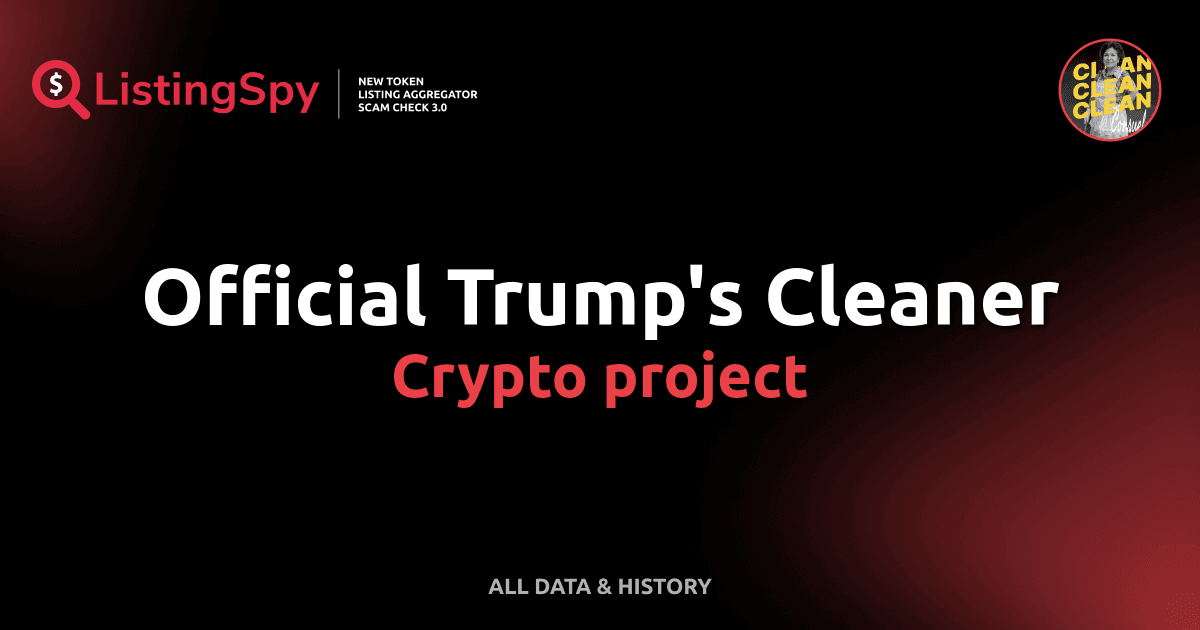 Official Trump's Cleaner crypto project: $CONSUELA token listings ...