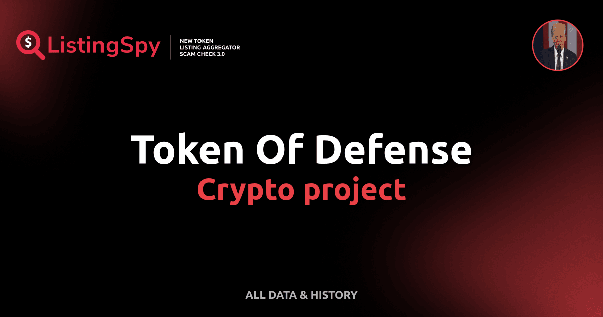 Token Of Defense crypto project: TOD token listings, events, analysis ...