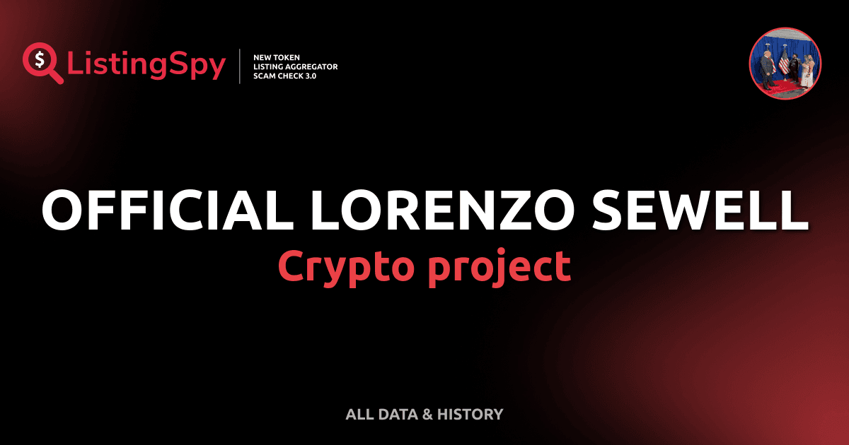 OFFICIAL LORENZO SEWELL crypto project: LORENZO token listings, events ...