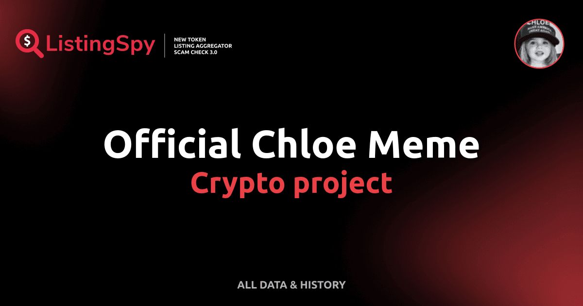Official Chloe Meme crypto project: CHLOE token listings, events ...