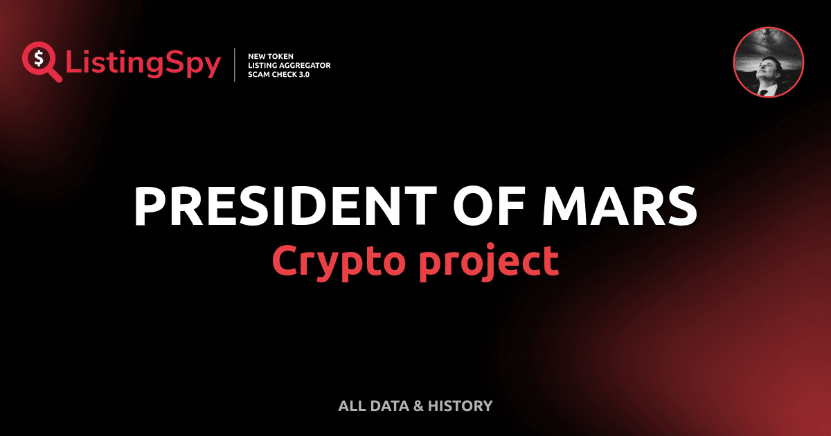 PRESIDENT OF MARS crypto project: POM token listings, events, analysis ...