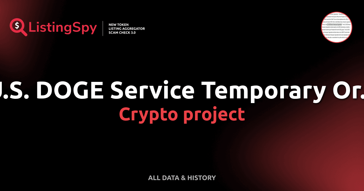 U.S. DOGE Service Temporary Or... crypto project: DOGESTO token ...