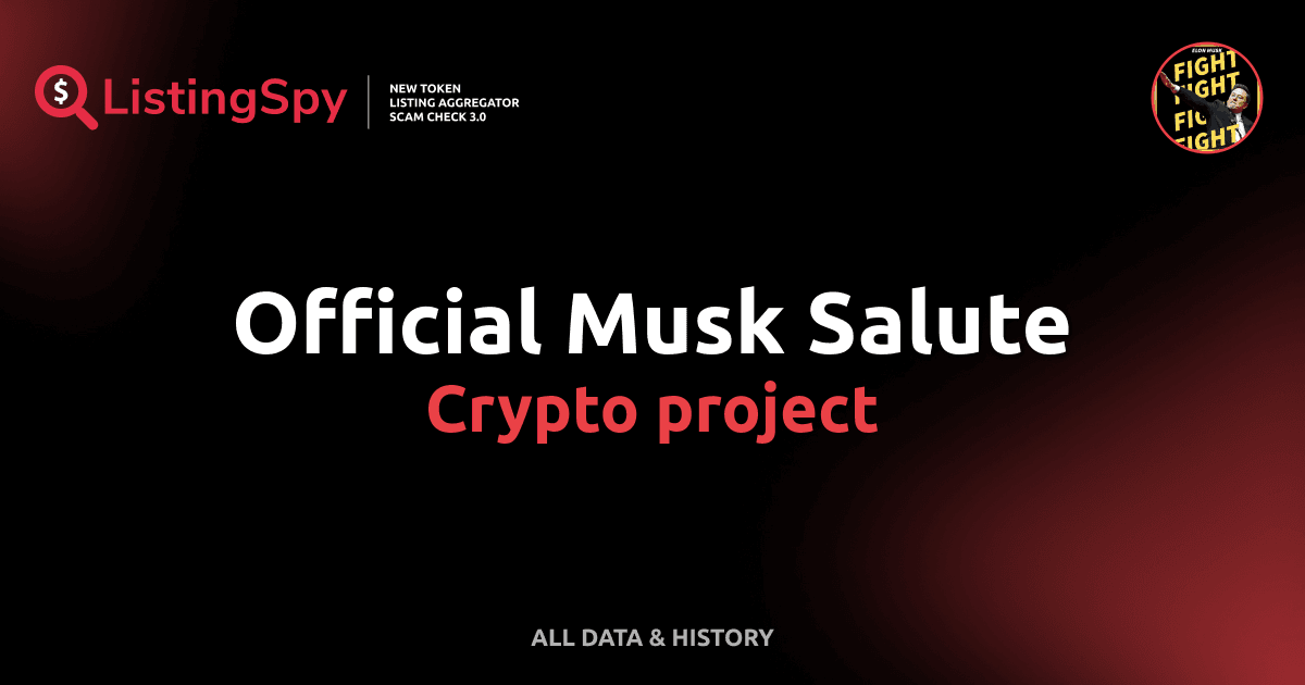 Official Musk Salute crypto project: MUSK token listings, events ...