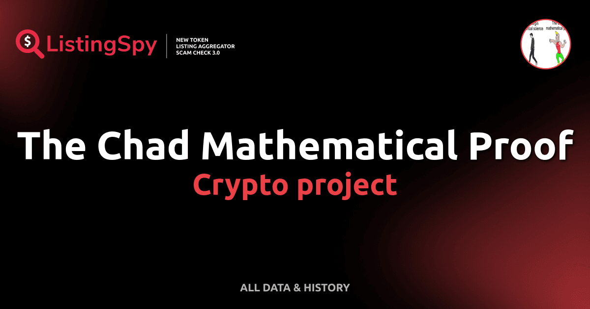 The Chad Mathematical Proof crypto project: TVESVTCMP token listings ...