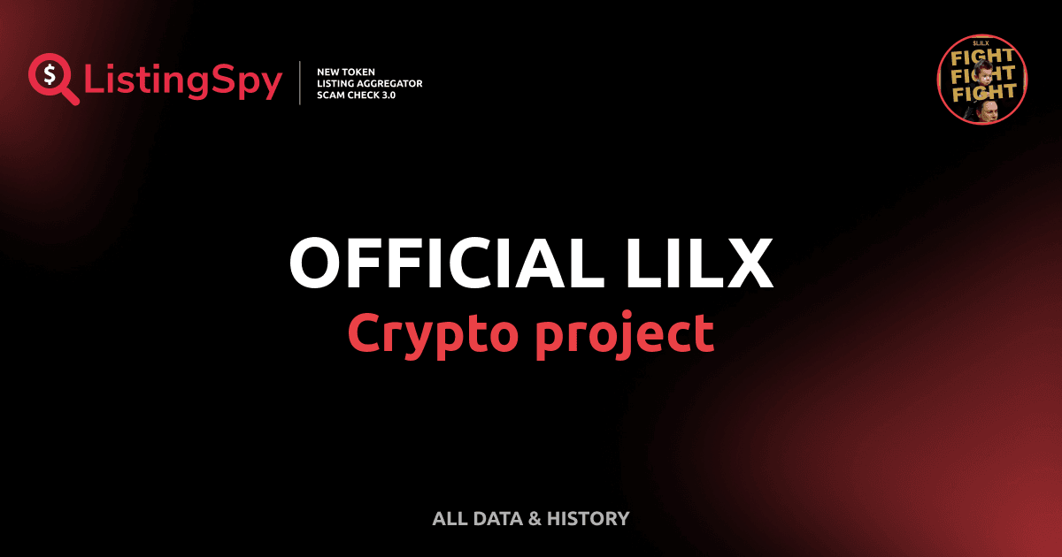 OFFICIAL LILX crypto project: LILX token listings, events, analysis | ListingSpy