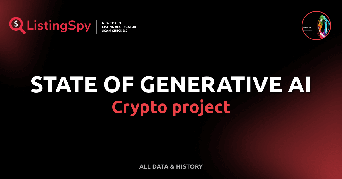 STATE OF GENERATIVE AI crypto project: DELOITTE token listings, events ...