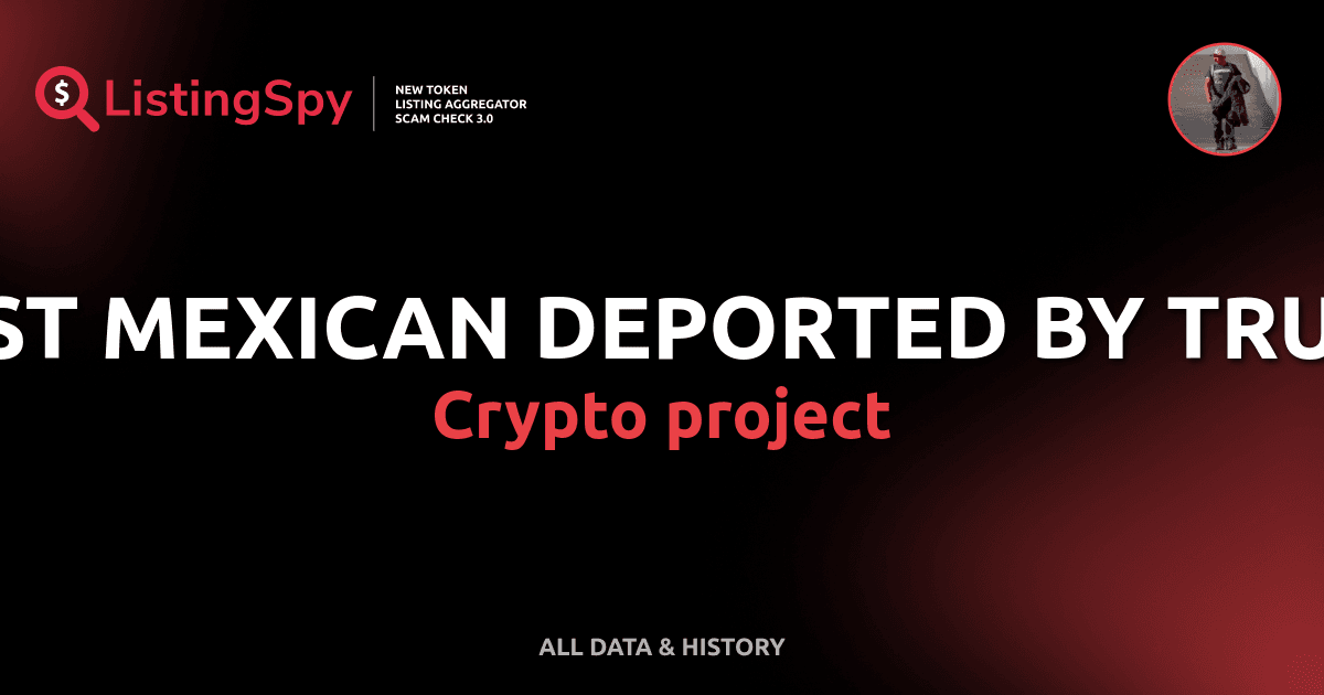 FIRST MEXICAN DEPORTED BY TRUM... crypto project: MARTIN token listings ...