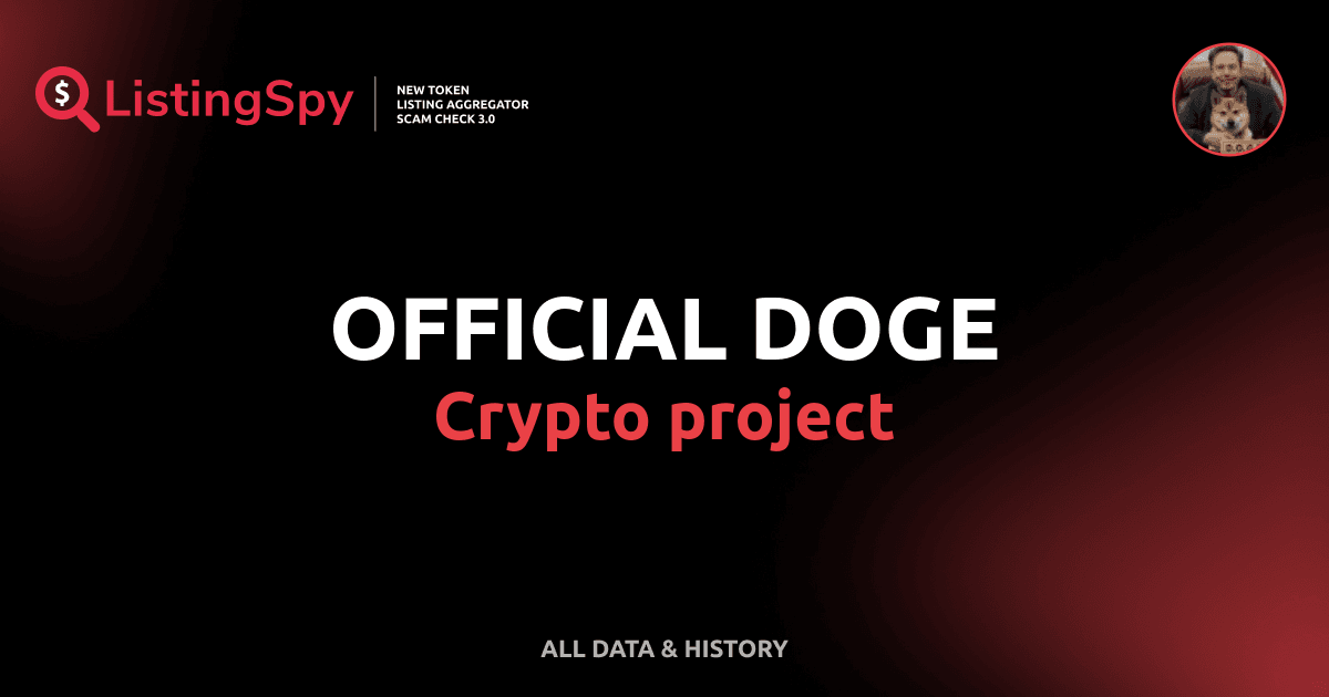 OFFICIAL DOGE crypto project: DOGE token listings, events, analysis ...