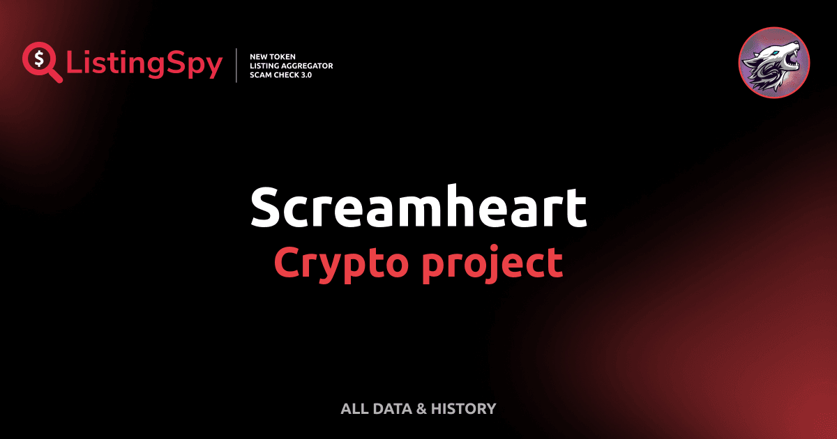Screamheart crypto project: SCREAM token listings, events, analysis ...