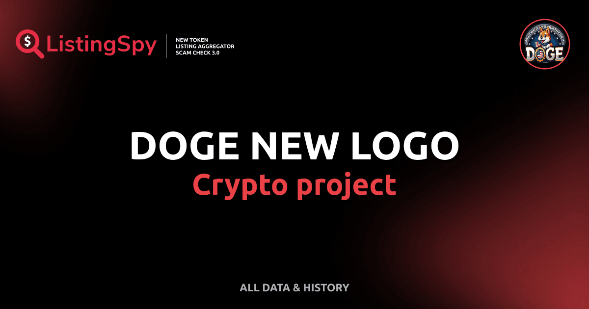 DOGE NEW LOGO crypto project: doge.gov token listings, events, analysis ...