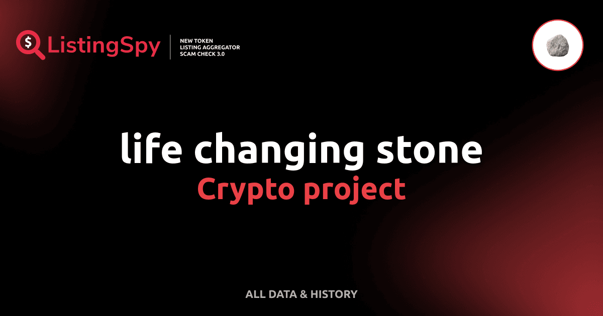 life changing stone crypto project: STONE token listings, events ...