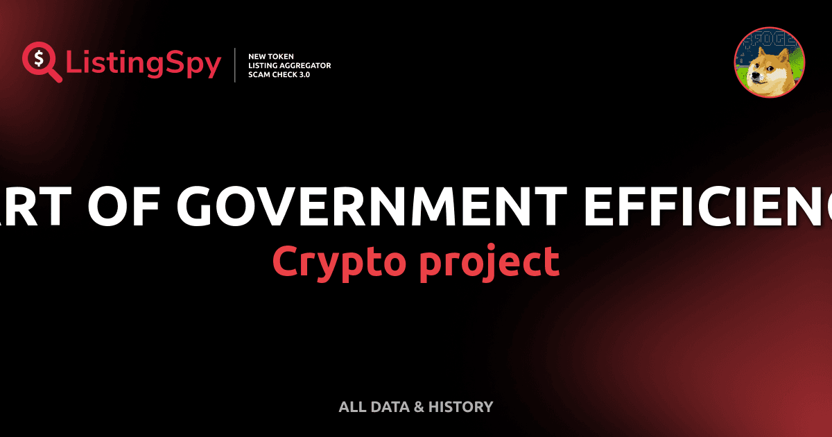 FART OF GOVERNMENT EFFICIENCY crypto project: FOGE token listings ...