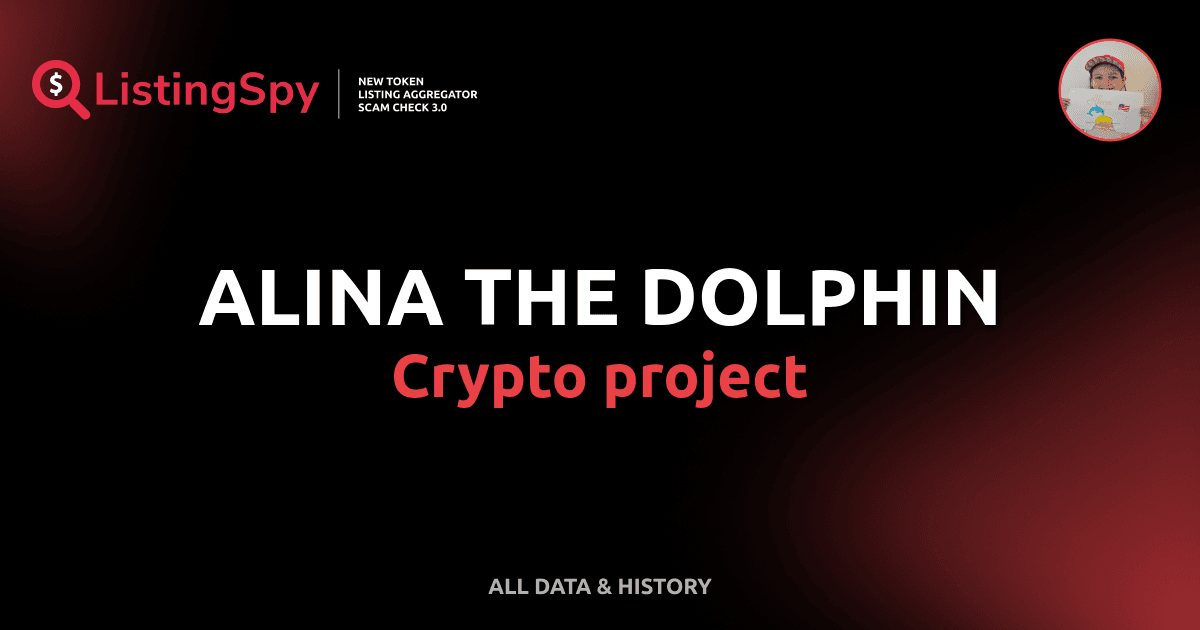 ALINA THE DOLPHIN crypto project: ALINA token listings, events ...