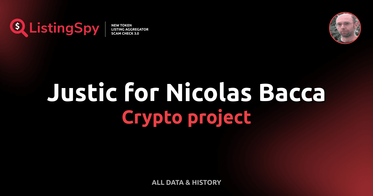 Justic for Nicolas Bacca crypto project: BACCA token listings, events ...