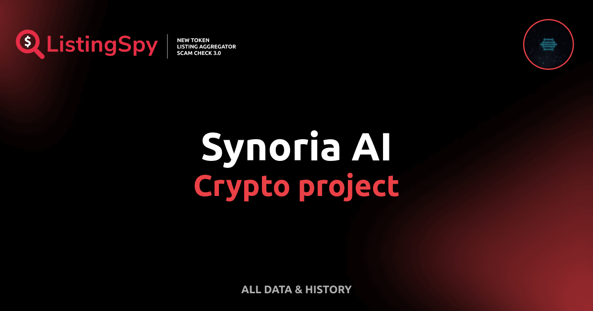 Synoria AI crypto project: SYNORA token listings, events, analysis ...
