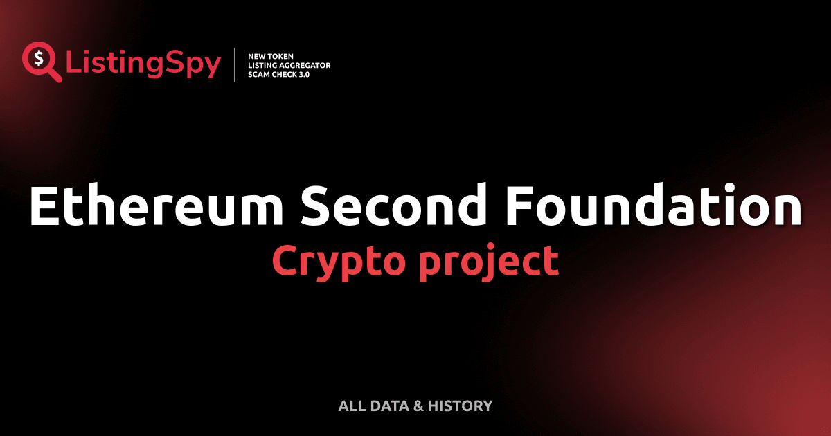 Ethereum Second Foundation crypto project: ETH2 token listings, events ...