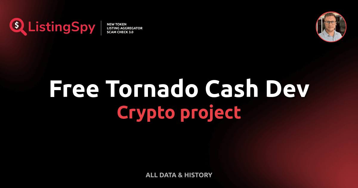 Free Tornado Cash Dev crypto project: ROMAN token listings, events, analysis | ListingSpy