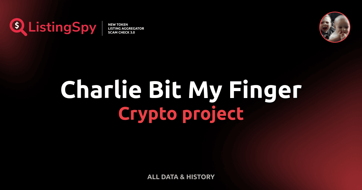 Charlie Bit My Finger crypto project: CHARLIE token listings, events ...