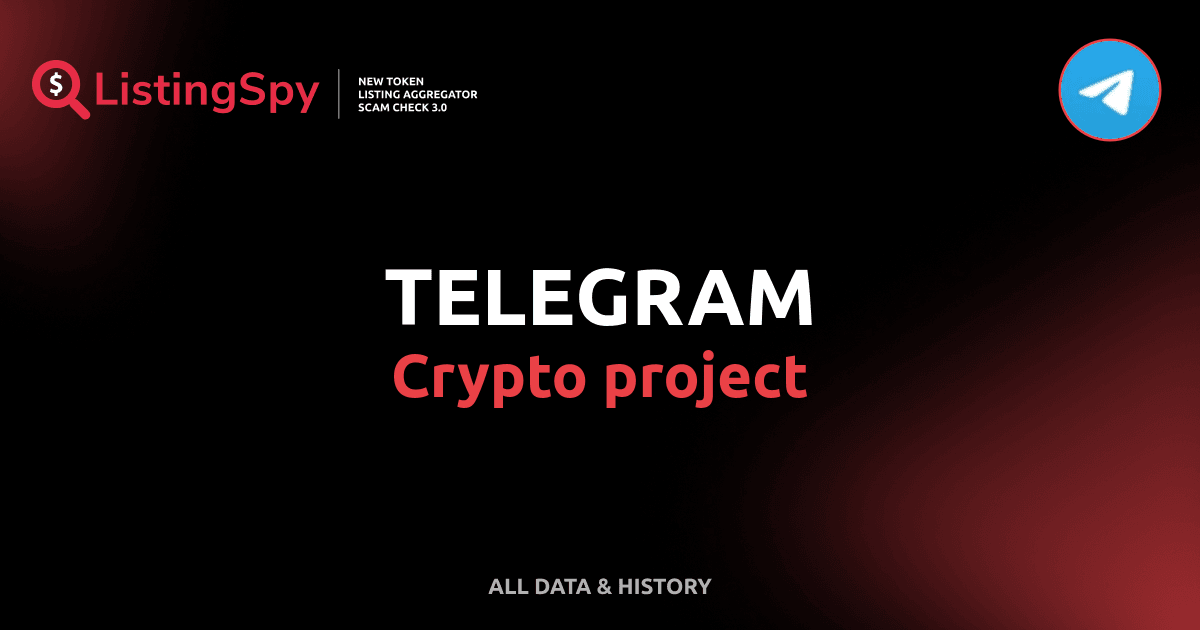 TELEGRAM crypto project: TELEGRAM token listings, events, analysis ...