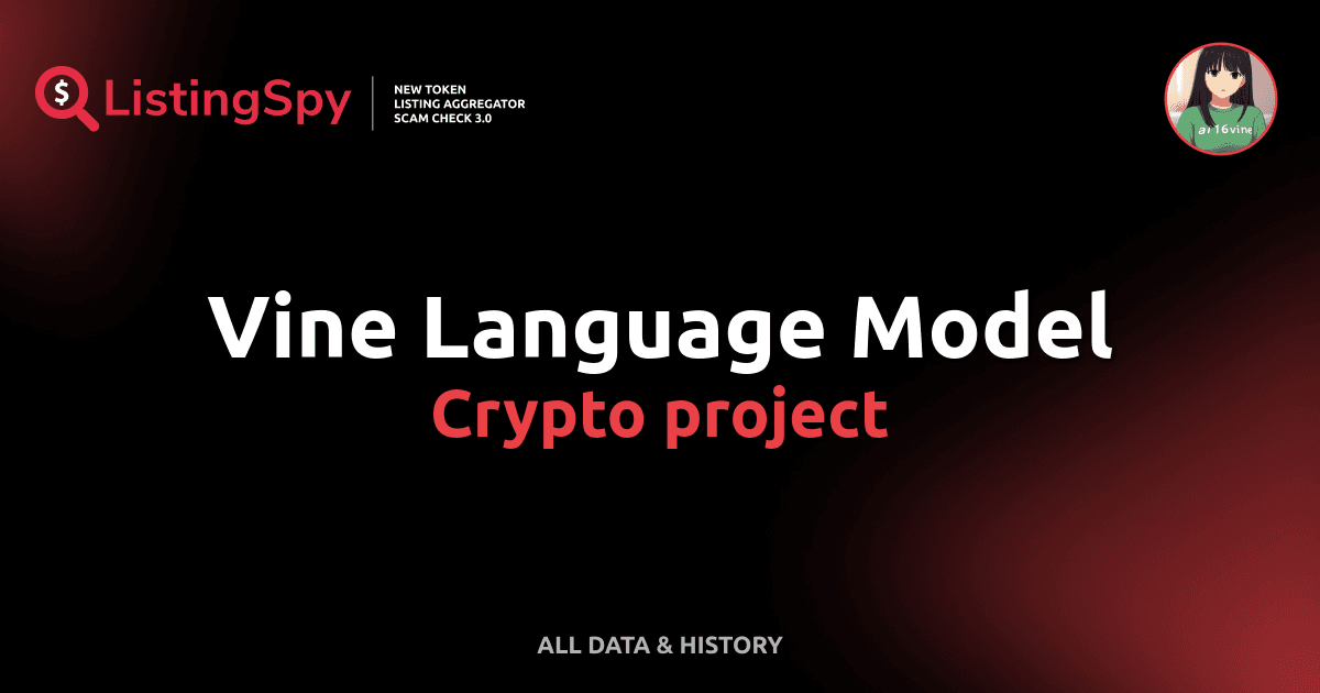 Vine Language Model crypto project: VLM token listings, events ...