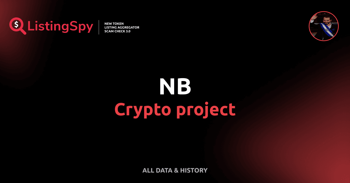 NB crypto project: NB token listings, events, analysis | ListingSpy