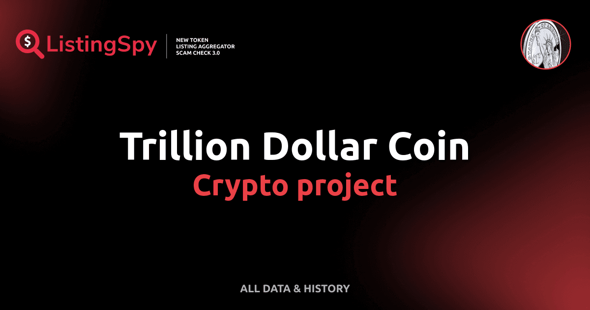 Trillion Dollar Coin crypto project: TDC token listings, events ...