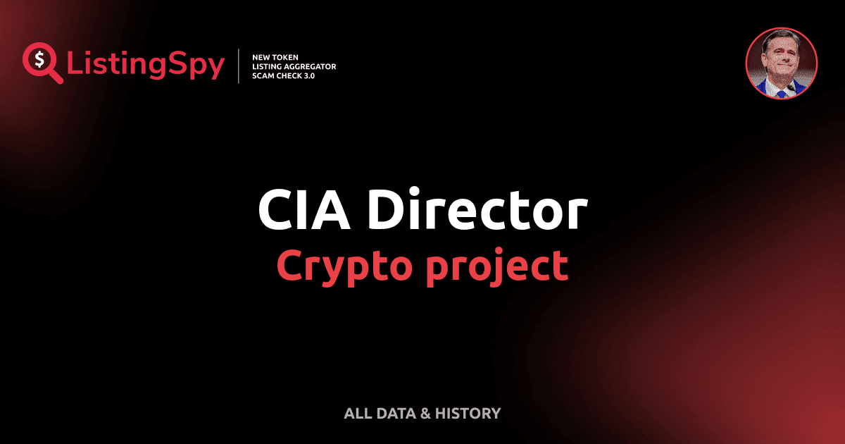 CIA Director crypto project: Ratcliffe token listings, events, analysis ...