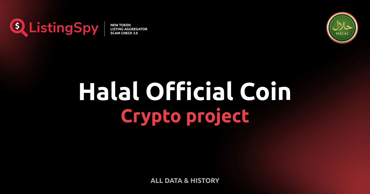Halal Official Coin crypto project: Halal token listings, events ...