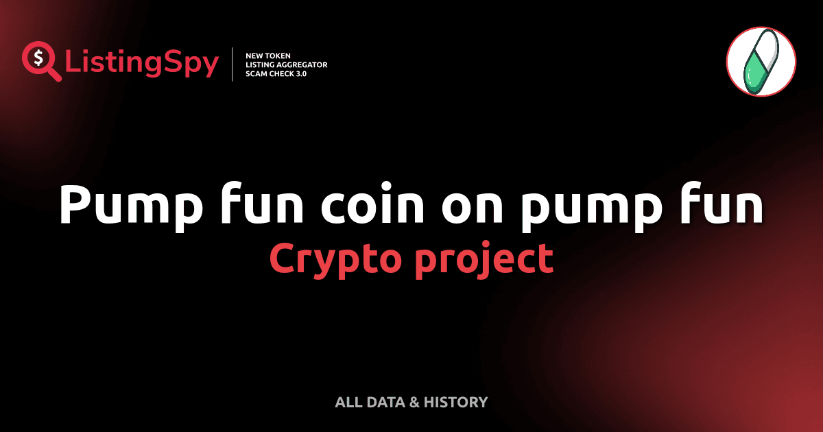 Pump fun coin on pump fun crypto project: PUMPFUN token listings ...