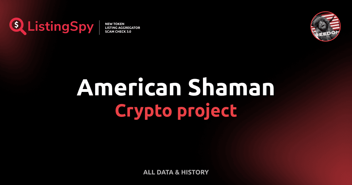 American Shaman crypto project: SHAMAN token listings, events, analysis ...