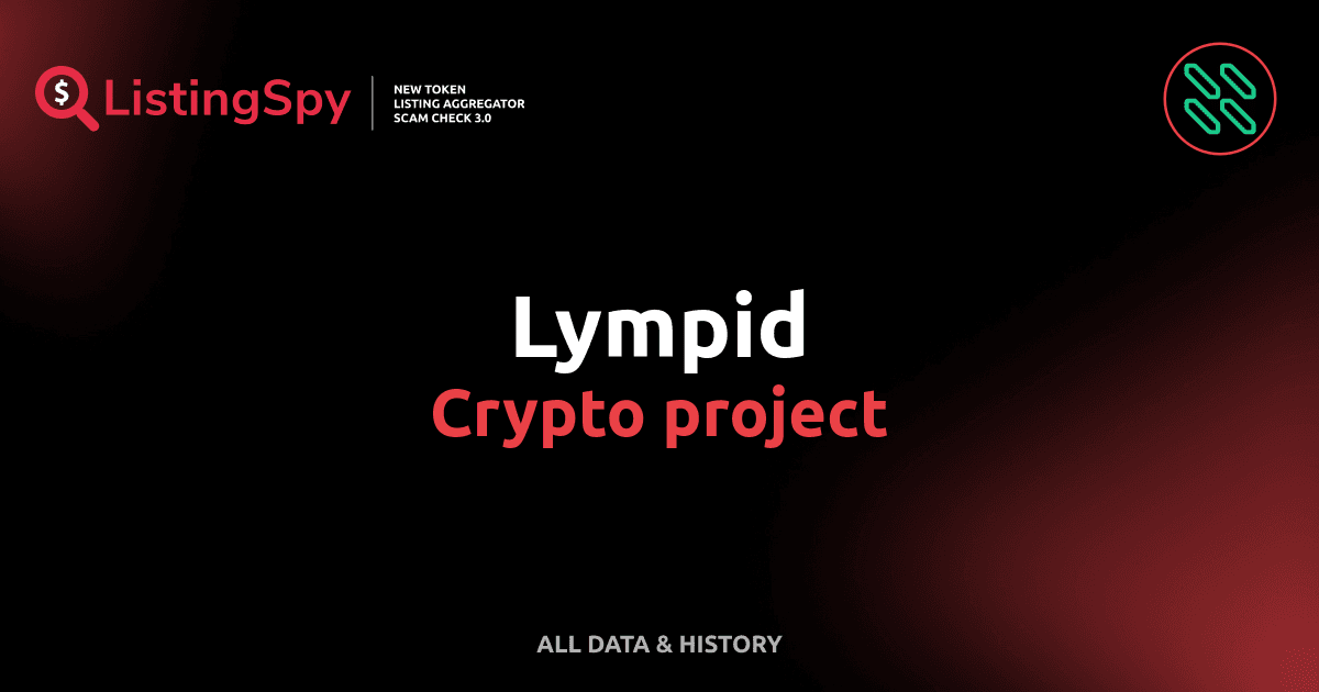 Lympid crypto project: LYP token listings, events, analysis | ListingSpy
