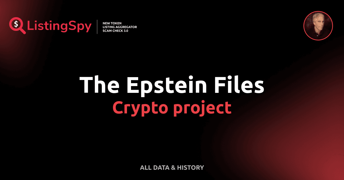 The Epstein Files crypto project: EPSTEIN token listings, events ...