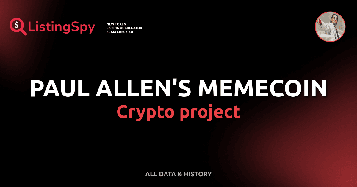 PAUL ALLEN'S MEMECOIN crypto project: PAUL token listings, events ...
