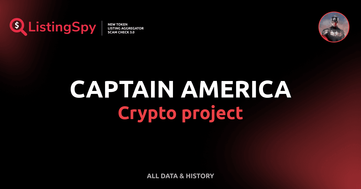 CAPTAIN AMERICA crypto project: CAPTAIN token listings, events ...