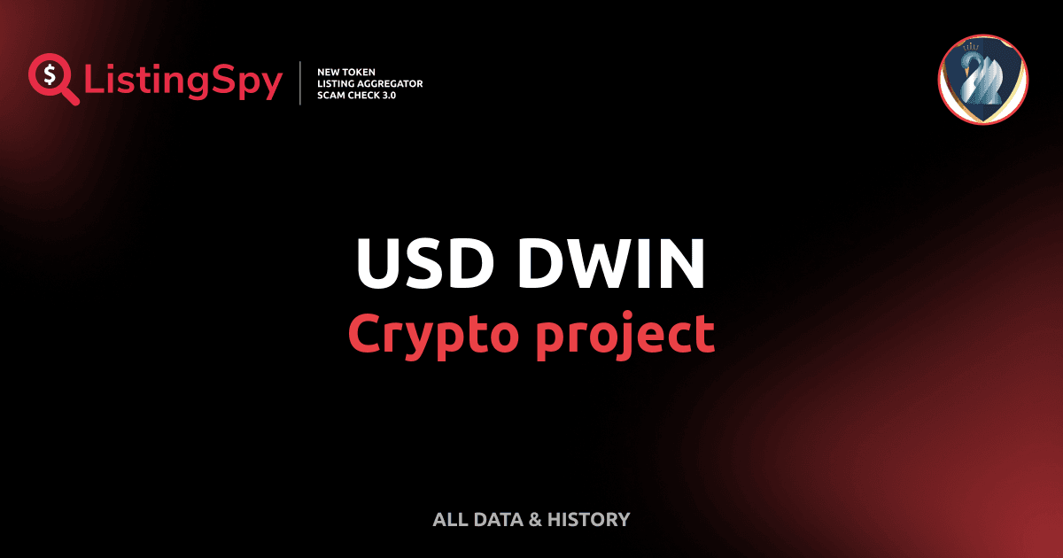 USD DWIN crypto project: USDW token listings, events, analysis | ListingSpy