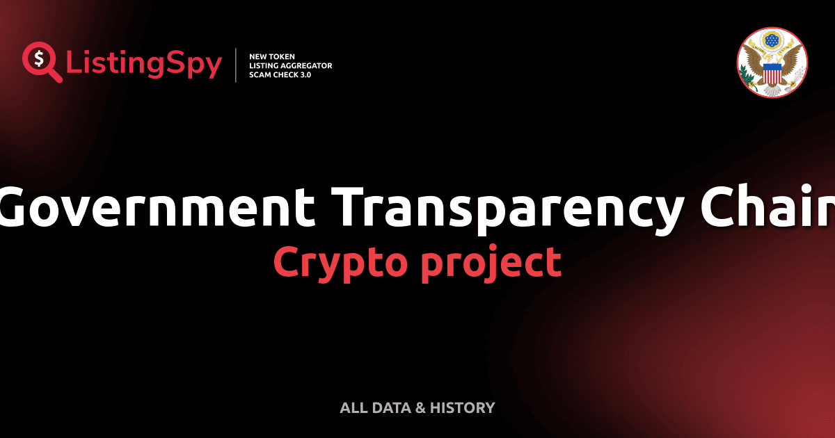 Government Transparency Chain crypto project: GTC token listings ...