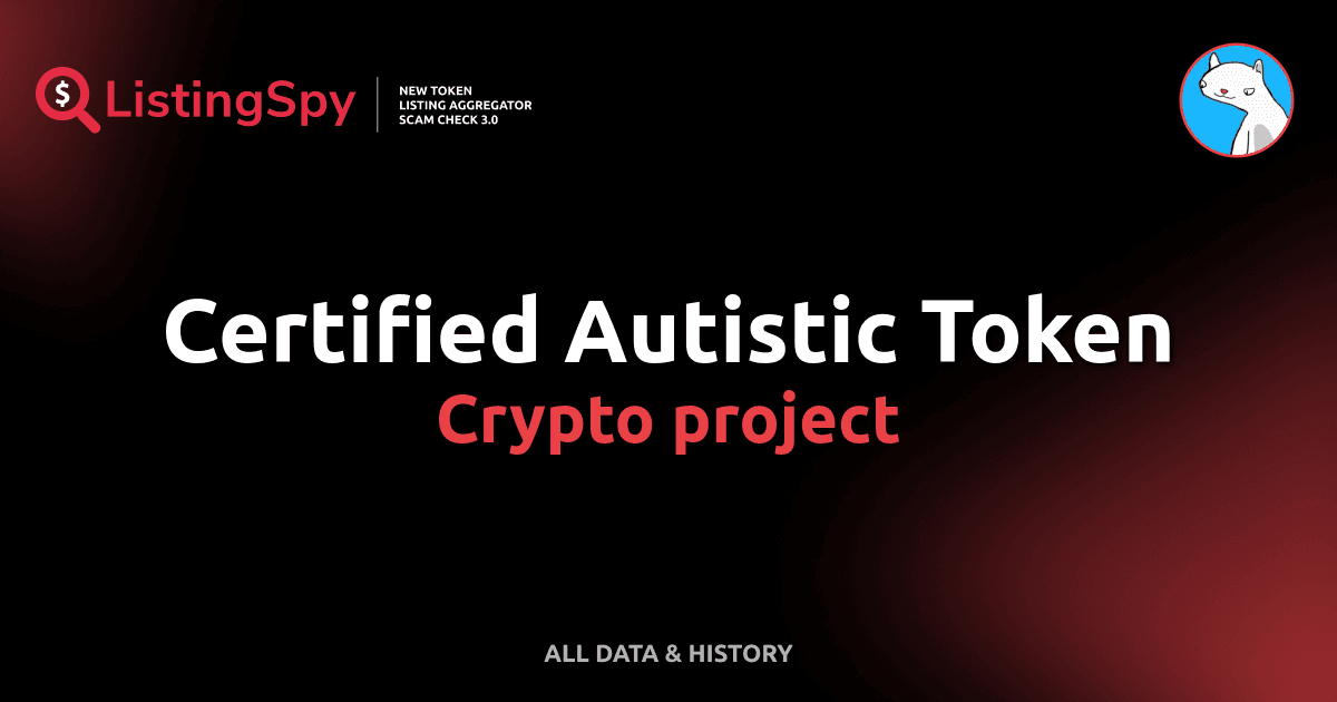 Certified Autistic Token crypto project: CAT token listings, events ...