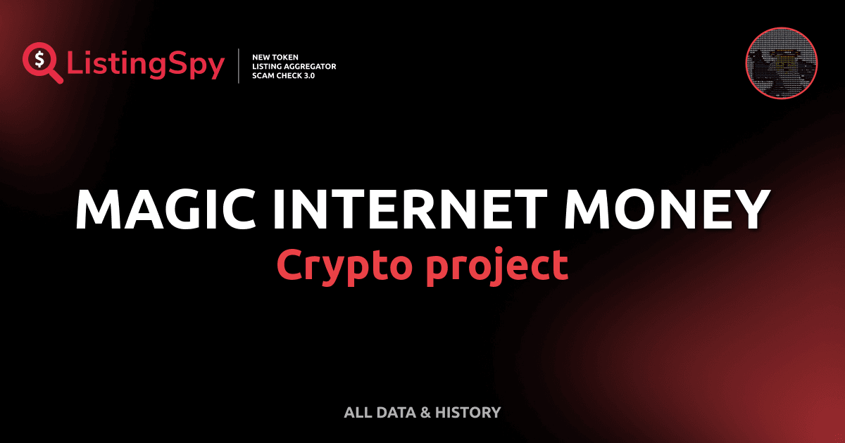 MAGIC INTERNET MONEY crypto project: WZRD token listings, events ...