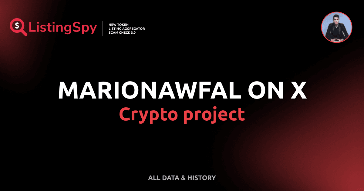 MARIONAWFAL ON X crypto project: MARIO token listings, events, analysis ...
