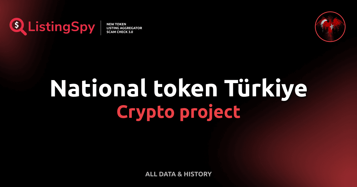 National token Türkiye crypto project: KRT token listings, events, analysis | ListingSpy