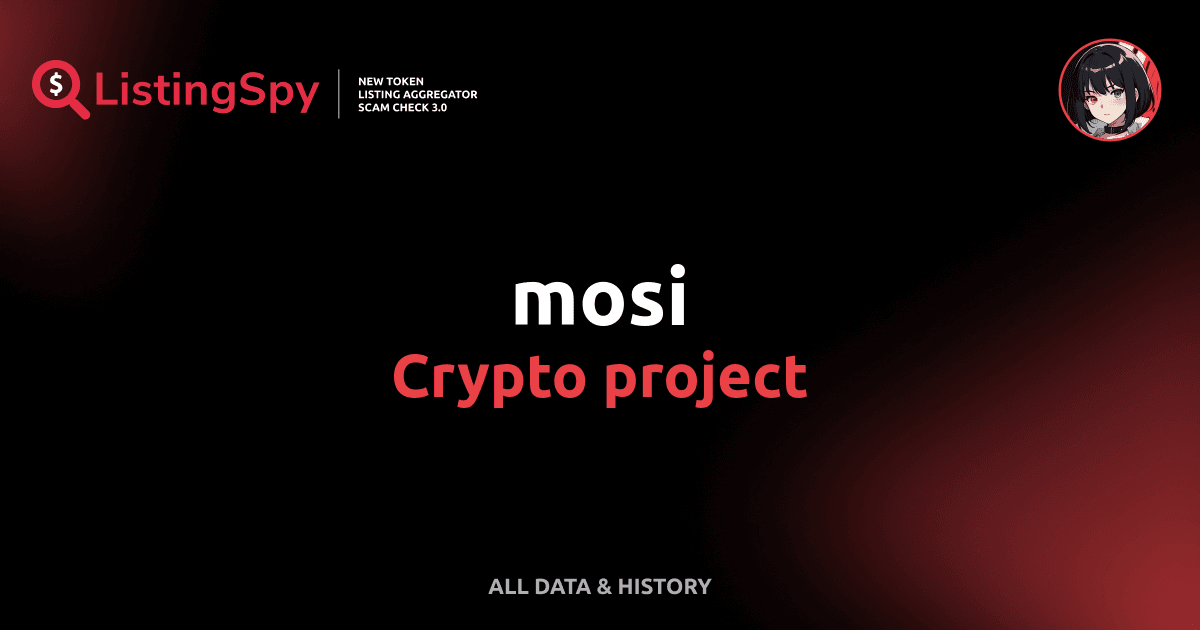 mosi crypto project: mosi token listings, events, analysis | ListingSpy