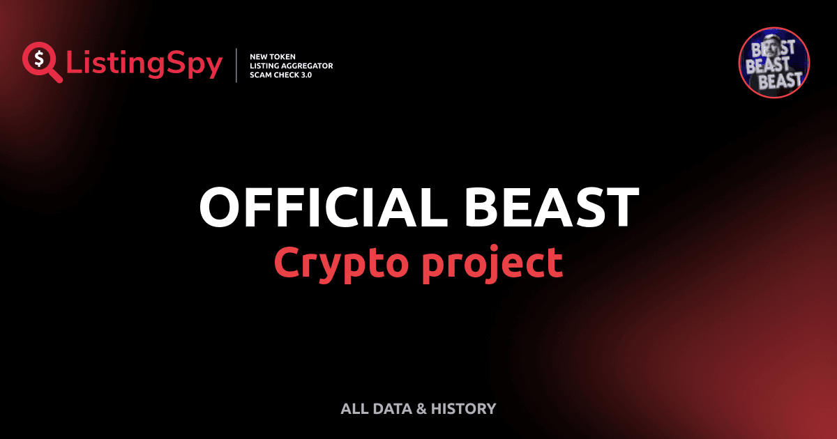 OFFICIAL BEAST crypto project: BEAST token listings, events, analysis ...