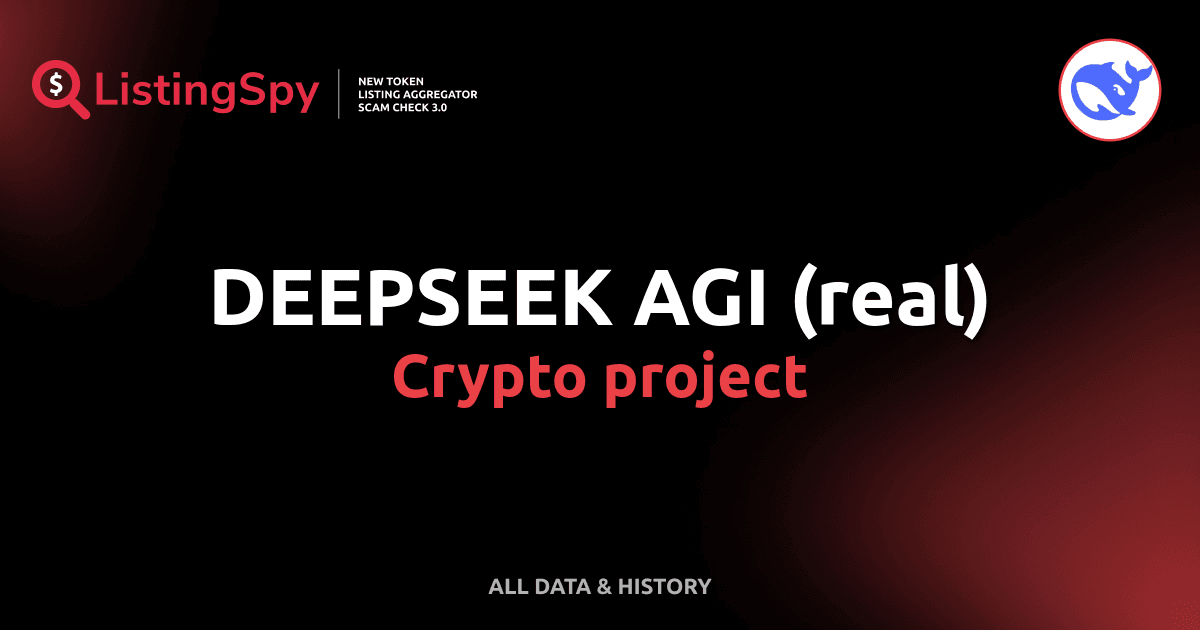 DEEPSEEK AGI (real) crypto project: DEEPSEEK token listings, events, analysis | ListingSpy
