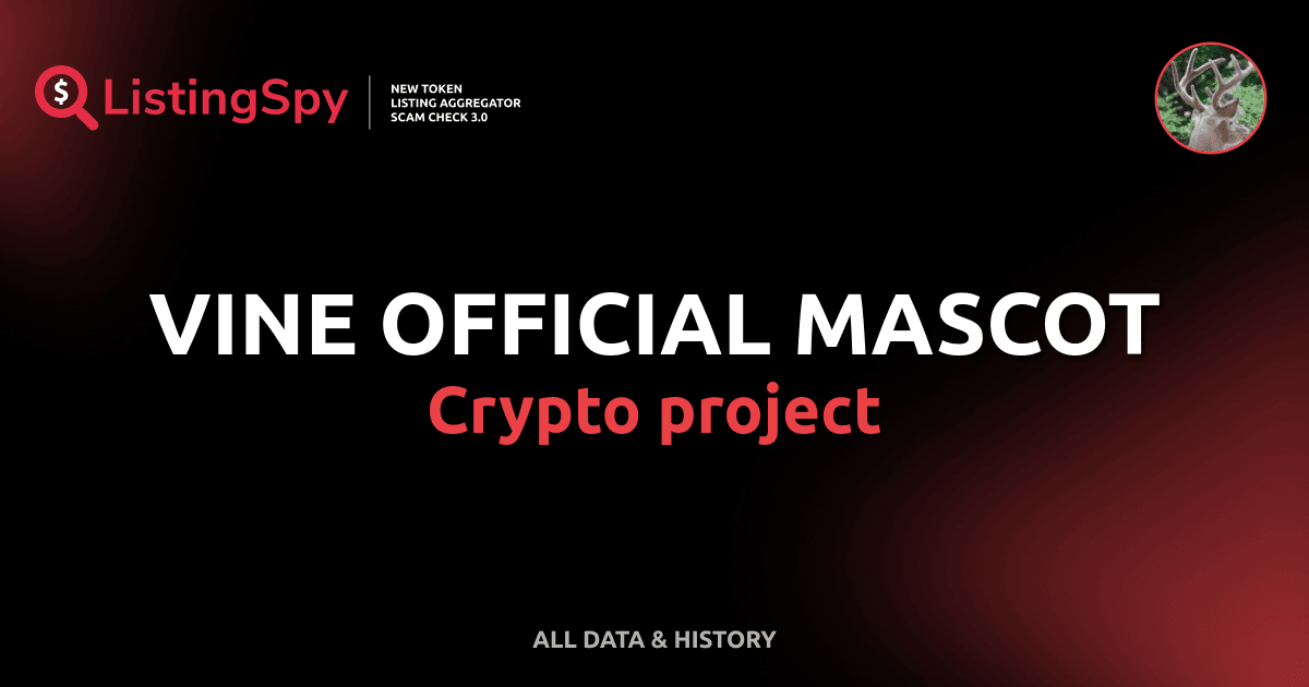 VINE OFFICIAL MASCOT crypto project: BUCK token listings, events ...