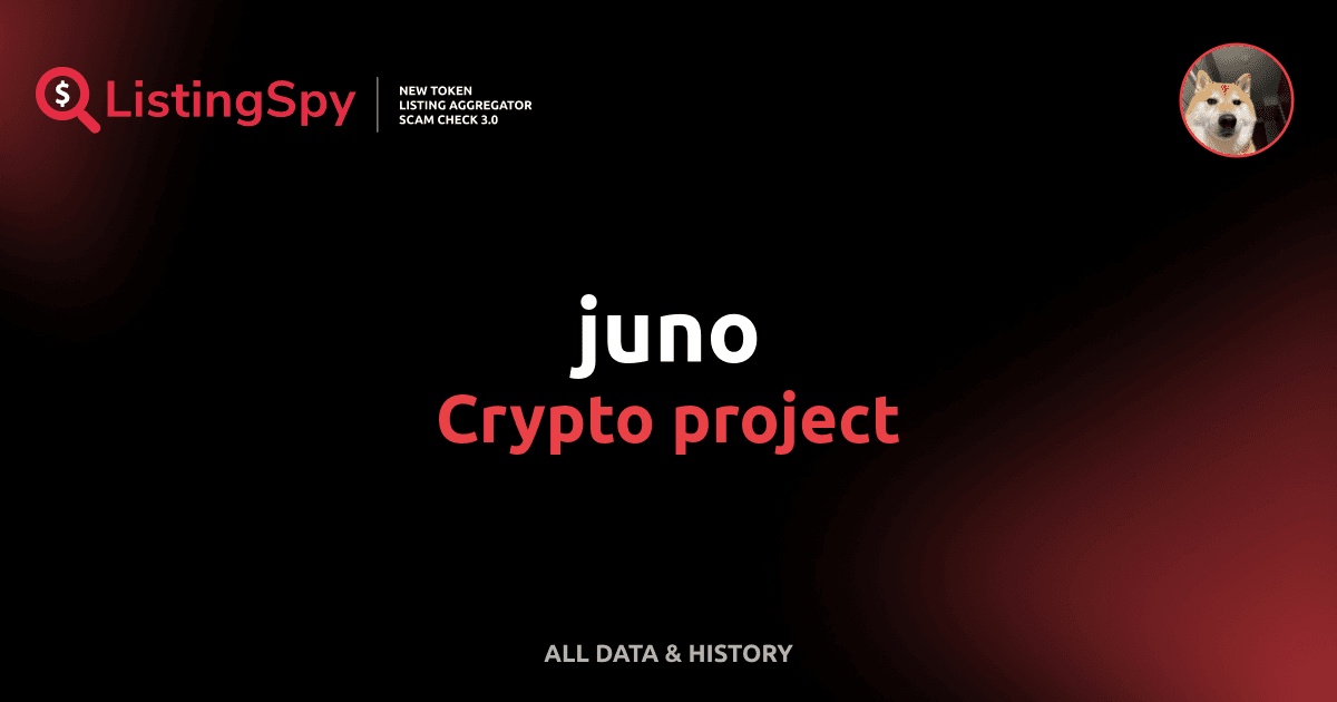 juno crypto project: juno token listings, events, analysis | ListingSpy