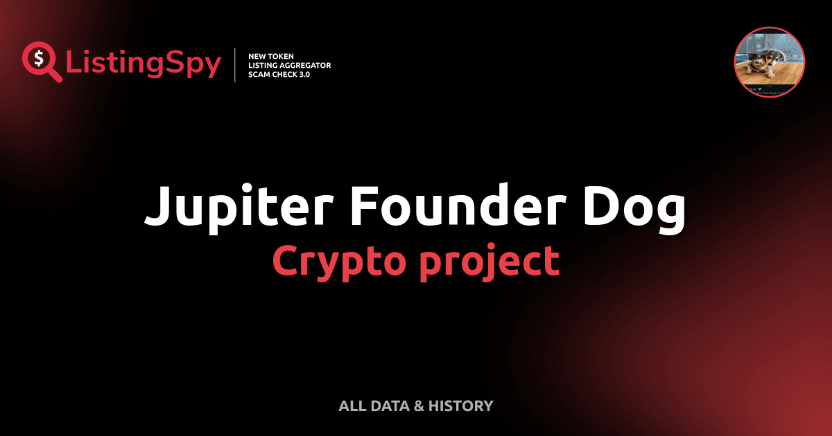 Jupiter Founder Dog crypto project: PICO token listings, events ...