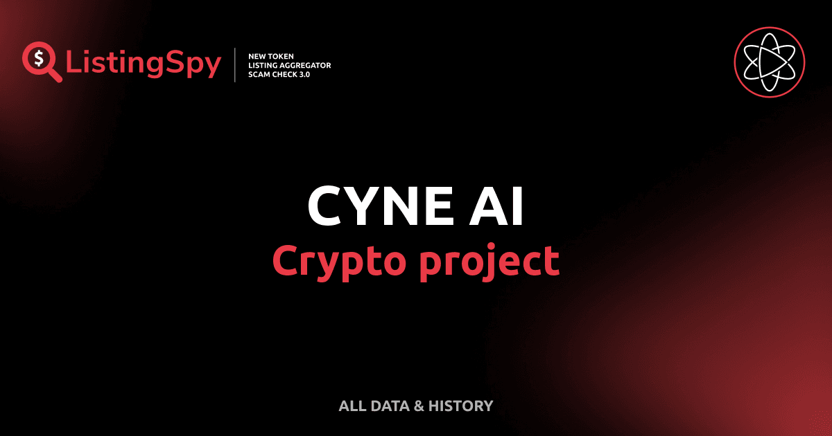 CYNE AI crypto project: CYNE token listings, events, analysis | ListingSpy