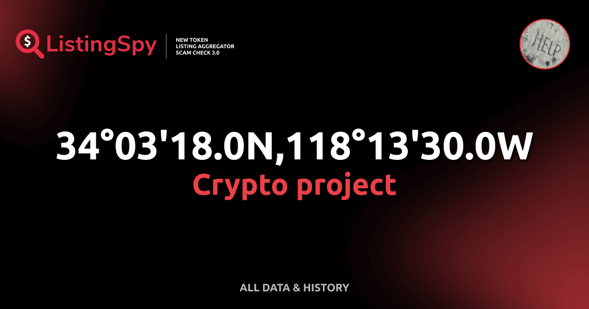 34°03'18.0N,118°13'30.0W crypto project: HELP token listings, events ...